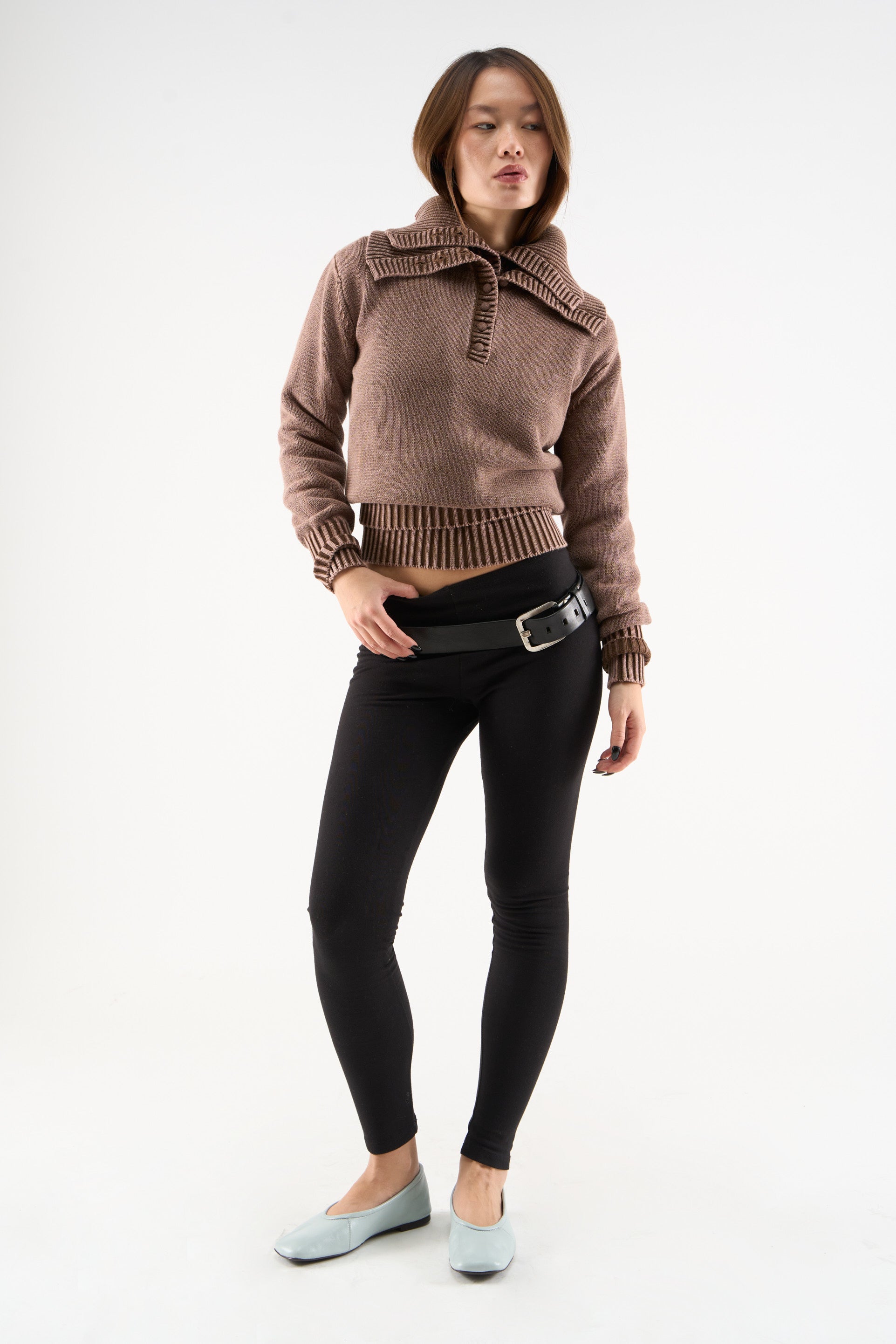 Agnes Brown Knit – Scuffers