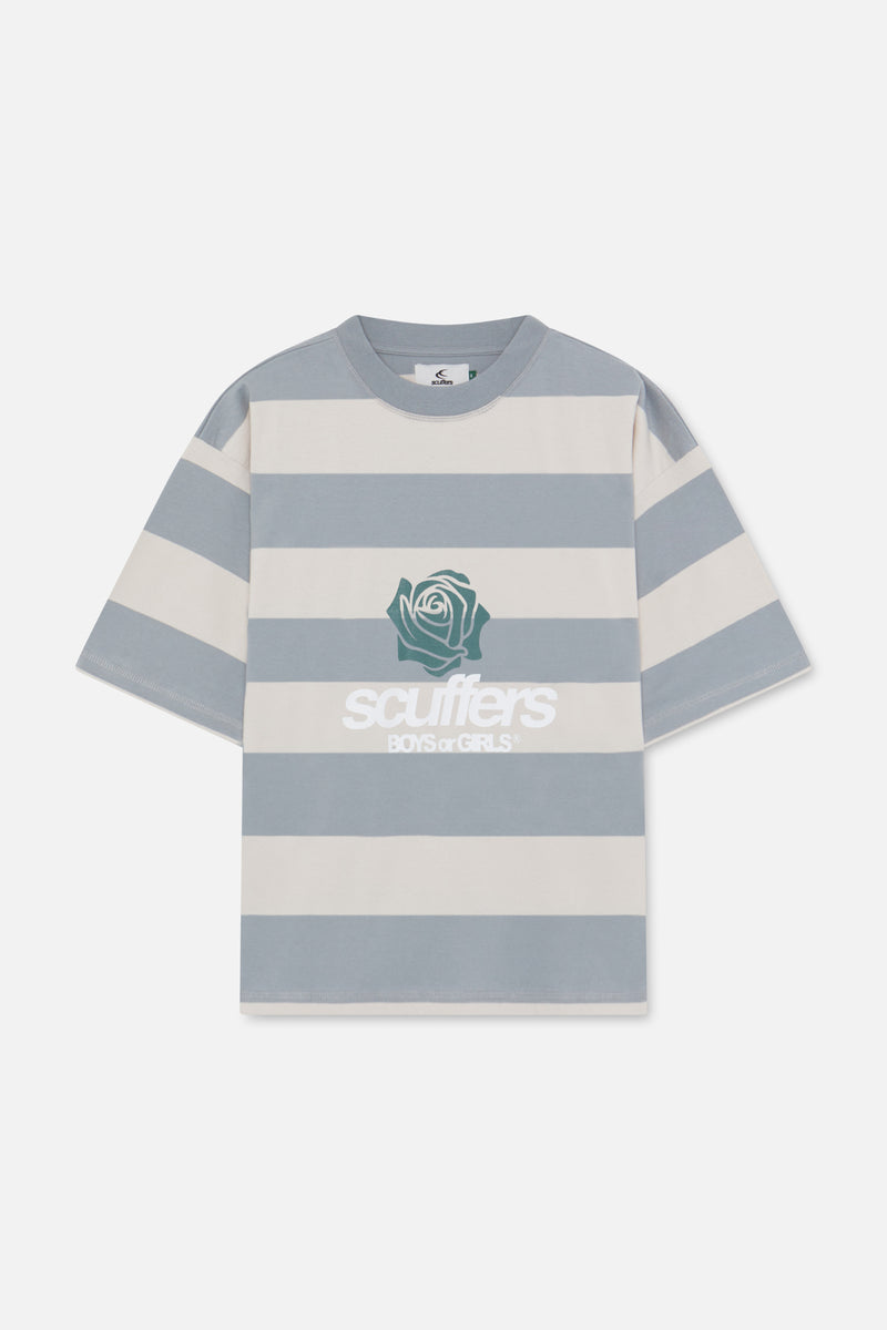 Boy Grey Striped T-Shirt – Scuffers