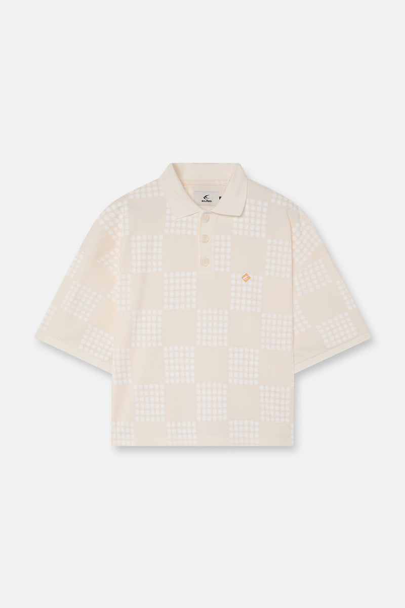 Chess Ecru Polo – Scuffers