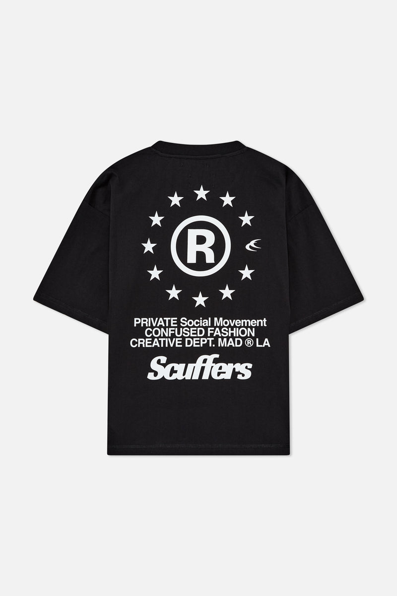 Confused Black T-Shirt – Scuffers