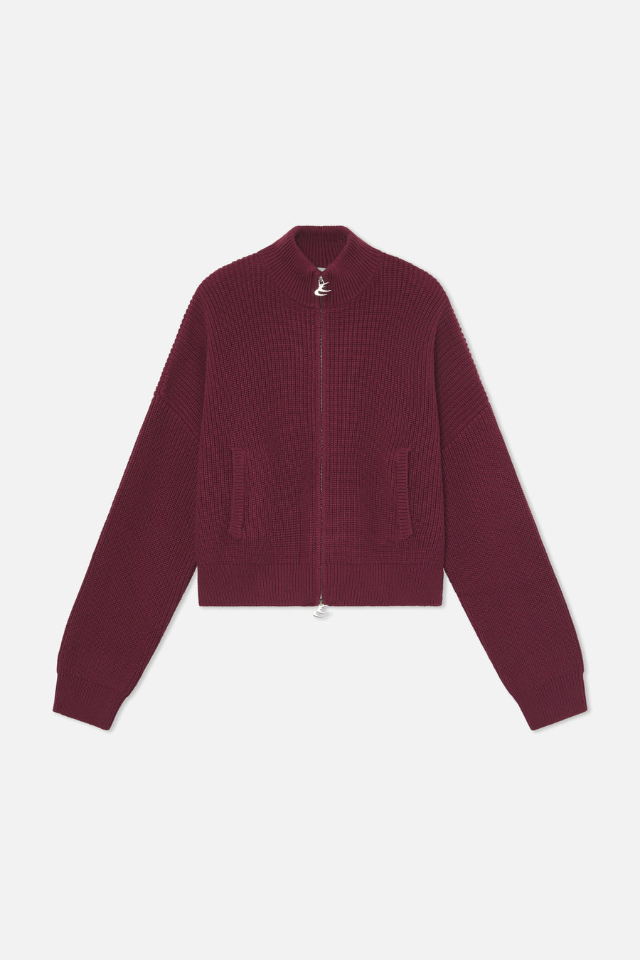 Delore Burgundy Knit Zipper – Scuffers