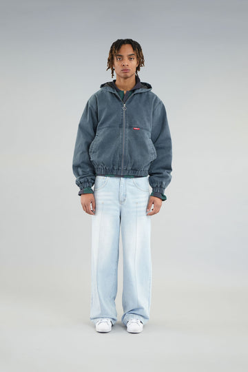 Stained Navy Blue Work Jacket – Scuffers