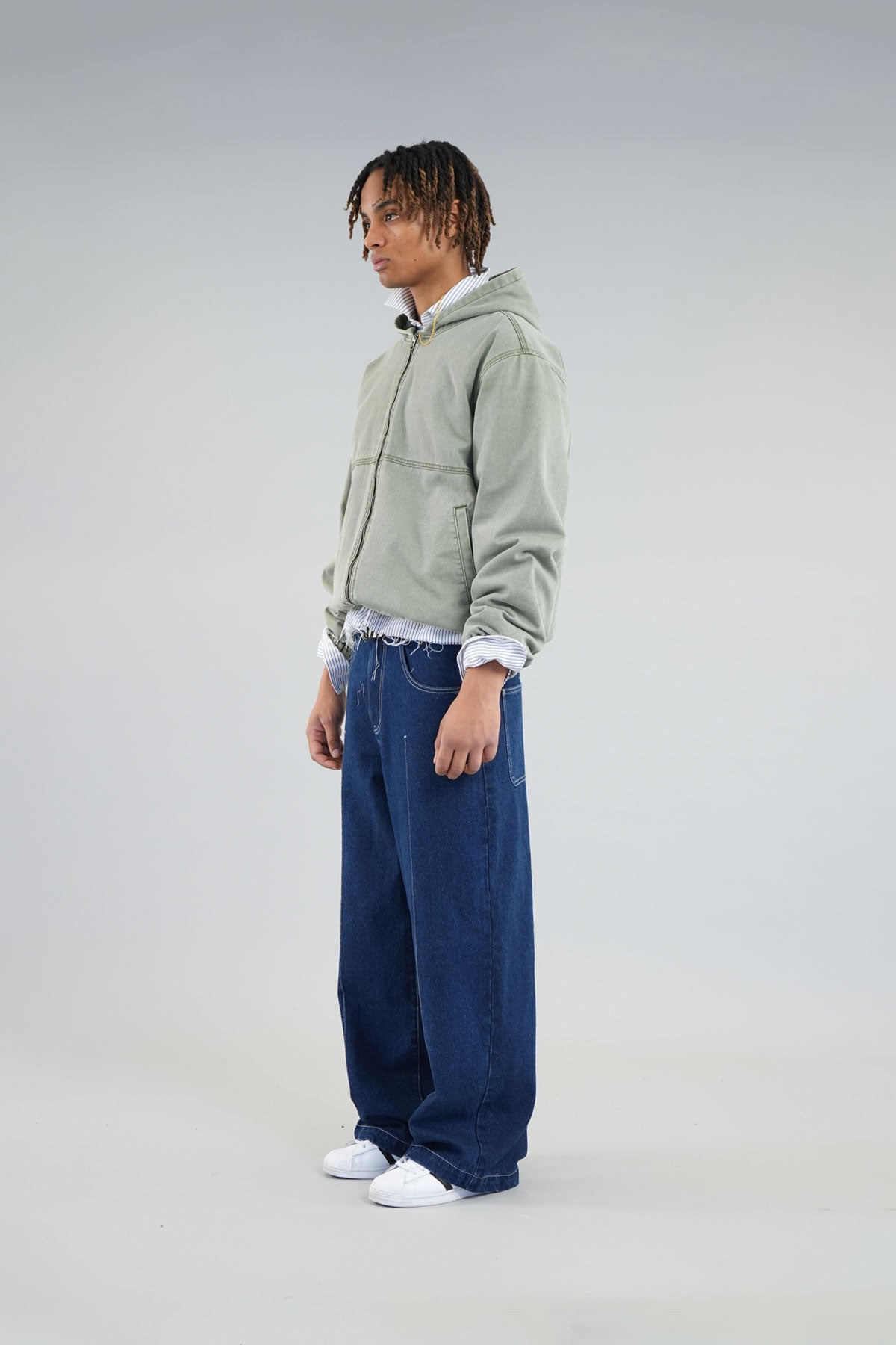 Stained Light Green Work Jacket – Scuffers