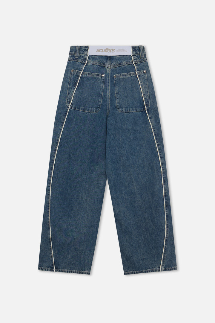 Mowa Blue Pants - Streetwear Pants | Scuffers