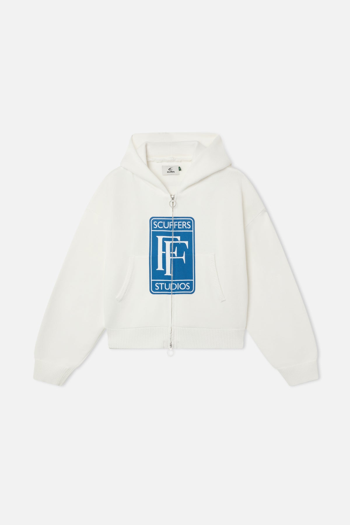 Rolly White Knit Zipper – Scuffers