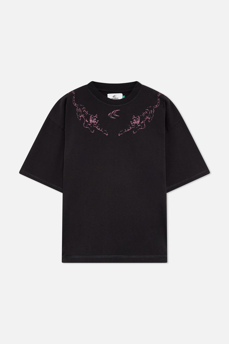 Tiger Black T-Shirt – Scuffers